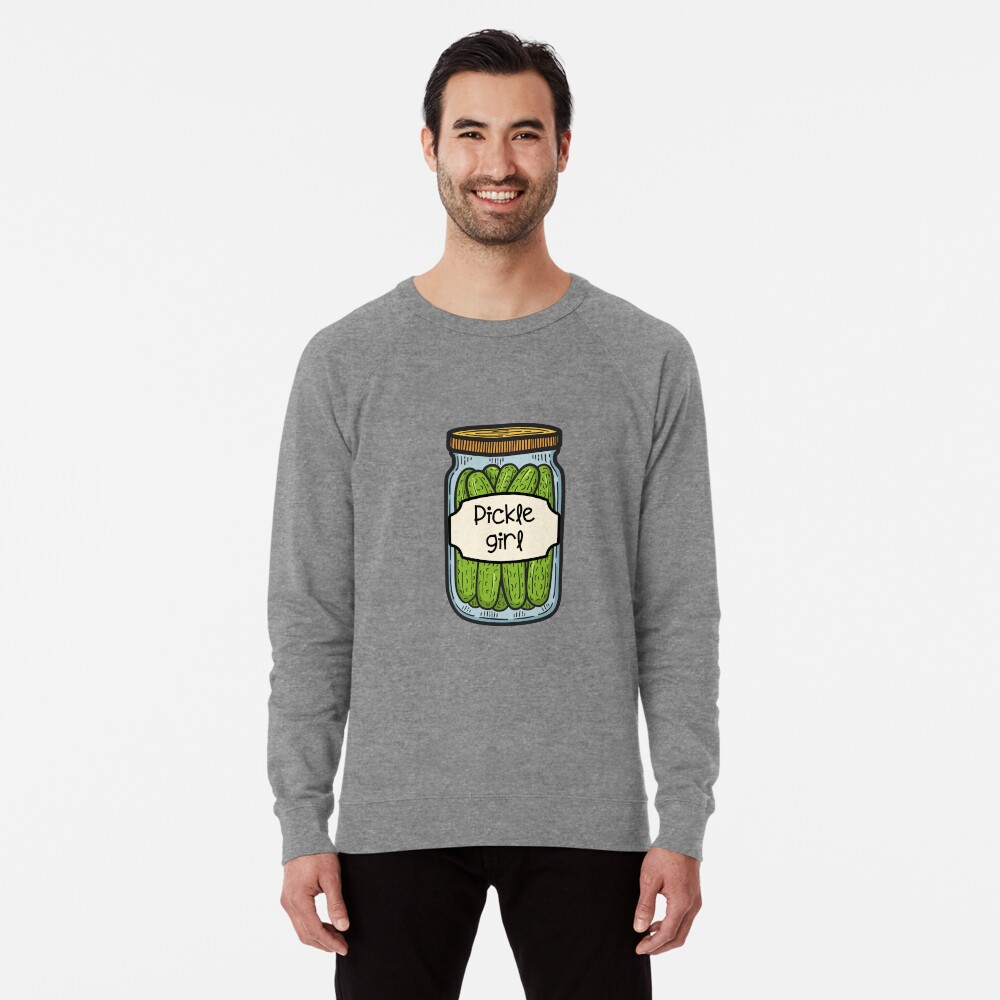 "pickle girl jar off pickles" Sticker for Sale by vandepasch | Redbubble