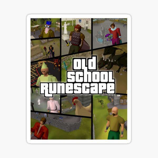 "OSRS Style cover (Old School Runescape)" Sticker for Sale by GnomeNuts ...