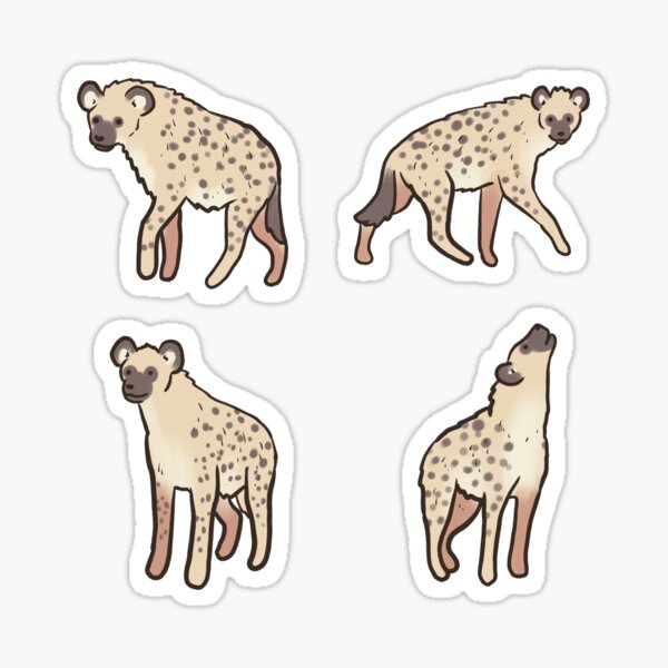 "hyena pack " Sticker for Sale by Mayarart | Redbubble
