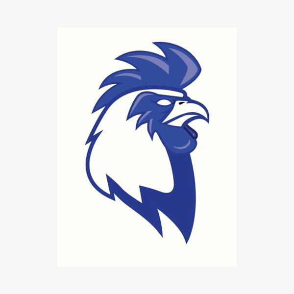 Blue Rooster Art Prints | Redbubble