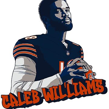 "Caleb Williams Chicago Bears QB Draft Graffiti Art" Sticker for Sale ...