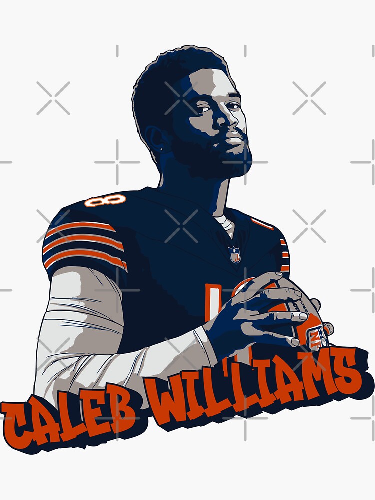 "Caleb Williams Chicago Bears QB Draft Graffiti Art" Sticker for Sale ...