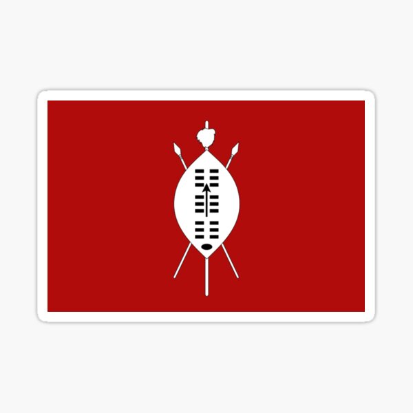"Kingdom of Zulu Flag" Sticker for Sale by AidanMDesigns | Redbubble