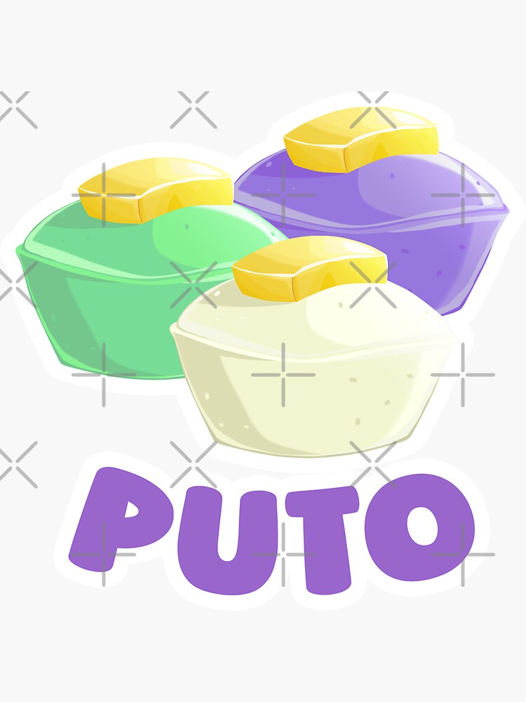 "Pinoy Favorites: Puto" Sticker for Sale by dnielle-river | Redbubble