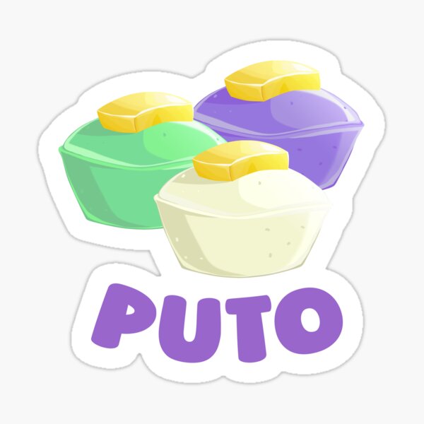 "Pinoy Favorites: Puto" Sticker for Sale by dnielle-river | Redbubble
