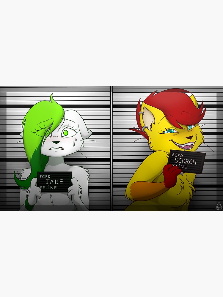 "Opposites Attract, Mugshot Meme" Sticker for Sale by PitaGene | Redbubble