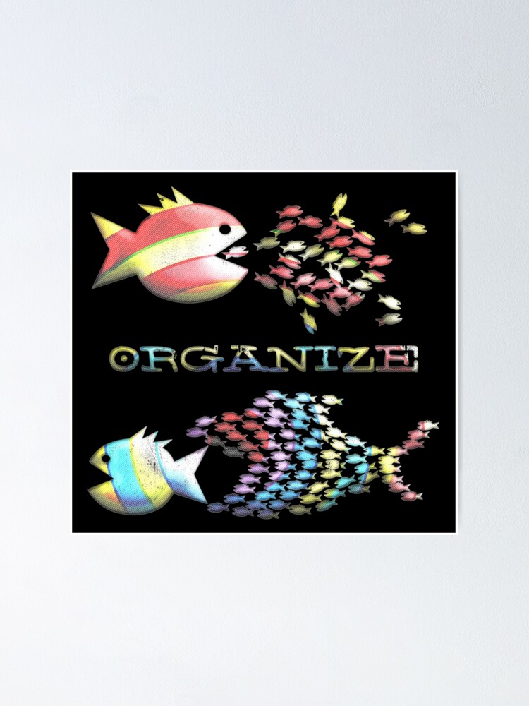 "Organizer Fish" Poster by VolcanoBronco | Redbubble