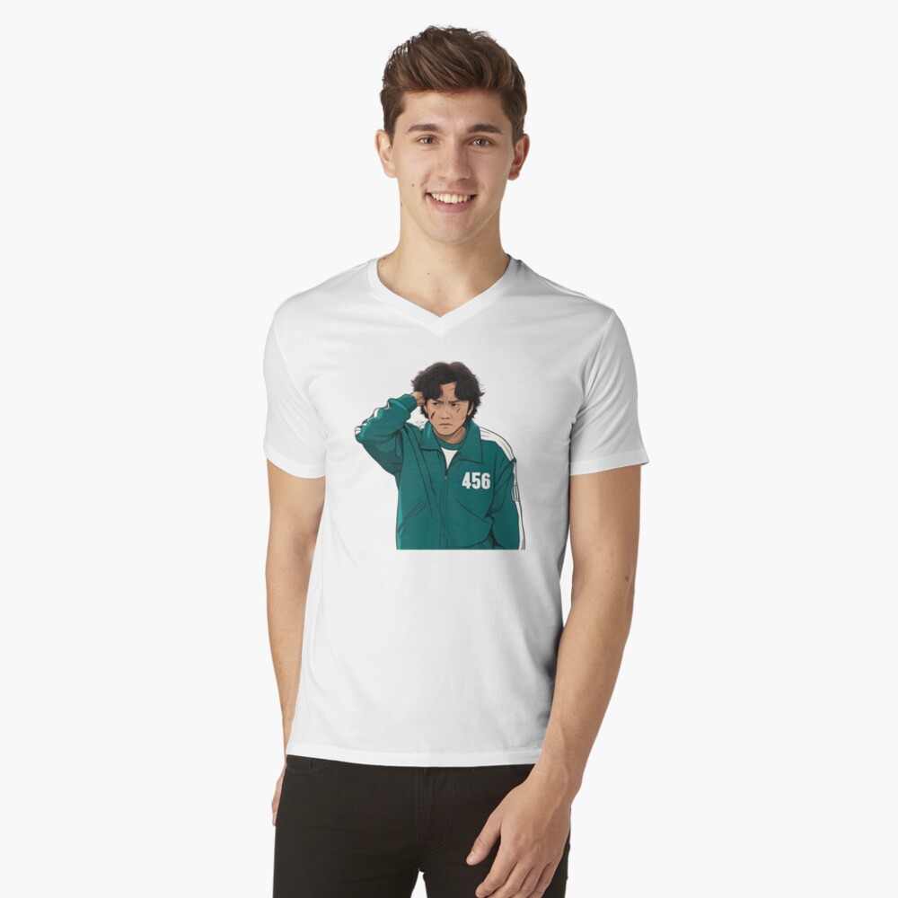 "Squid Game - Player 456 Seong Gi-hun" Sticker for Sale by Trendjoy ...