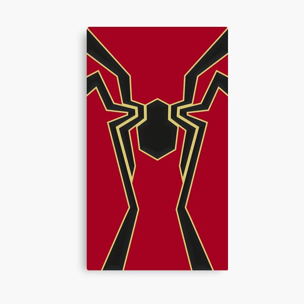 "Iron Spidey Symbol" Canvas Print by warwicksmith | Redbubble