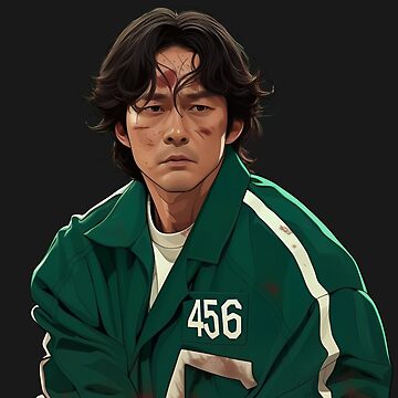 "Squid Game - Player 456 Seong Gi-hun" Sticker for Sale by Trendjoy ...