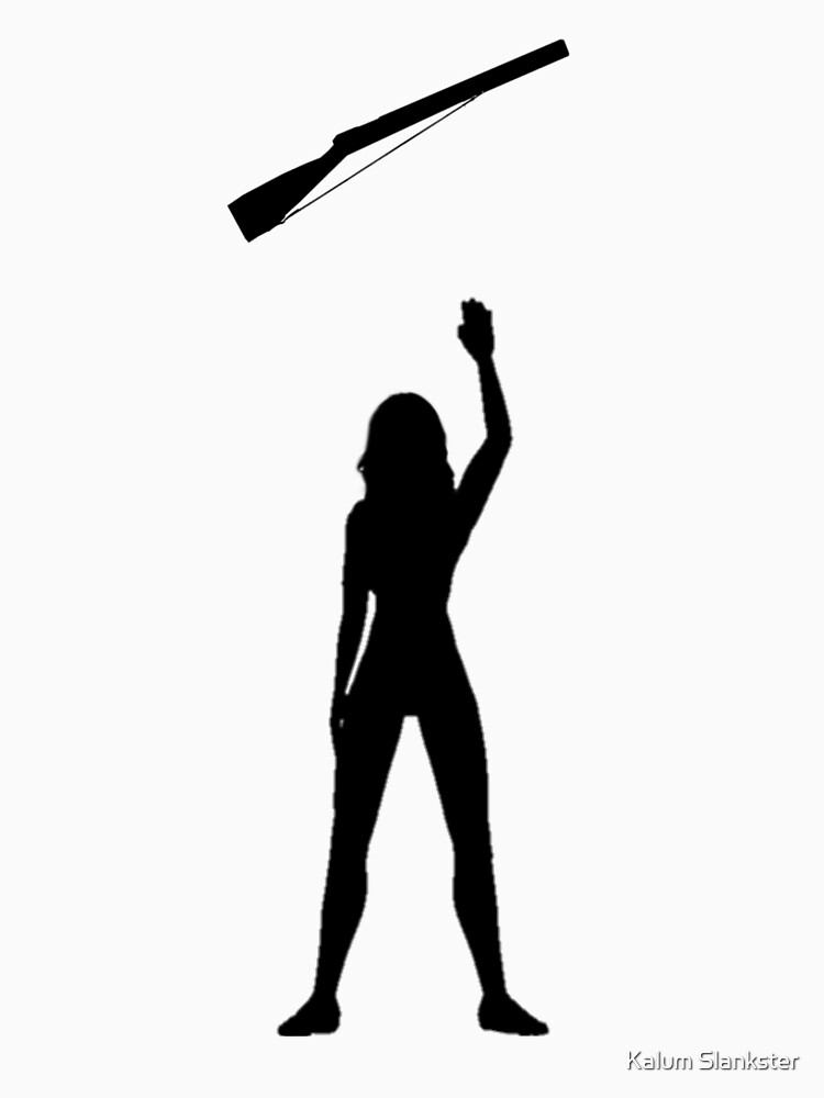 "Color Guard Rifle Toss Female Silhouette " T-shirt by ElsaQueenOfStuf ...