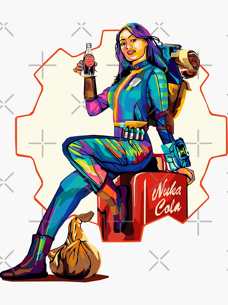 "Lucy Fallout Tv show pop art" Sticker for Sale by Dafishop | Redbubble