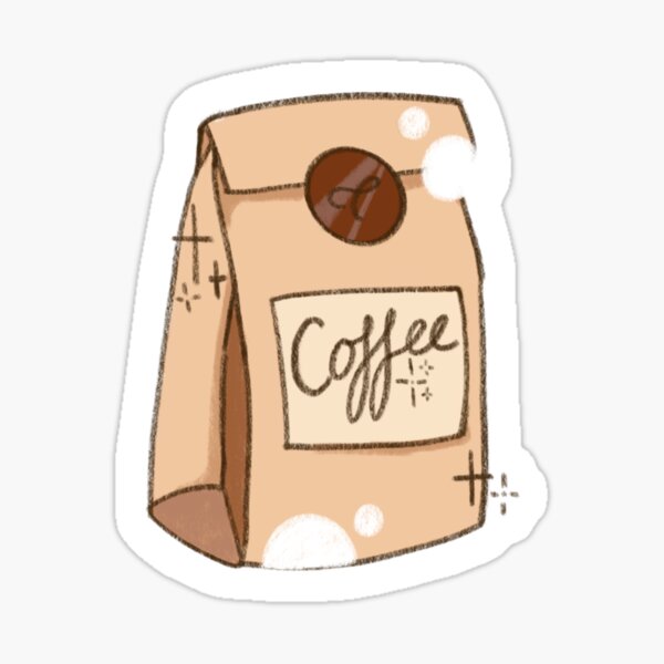 "Bag of Coffee" Sticker for Sale by nikoblook | Redbubble