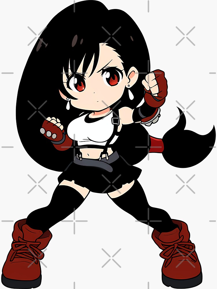 Final Fantasy 7】Tifa Lockhart #001" Sticker for Sale by Giddy-Cat ...