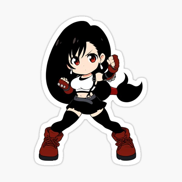 Final Fantasy 7】Tifa Lockhart #001" Sticker for Sale by Giddy-Cat ...
