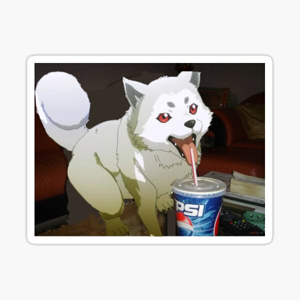 "Koromaru Pepsi Dog" Sticker for Sale by SnowDog-Studios | Redbubble