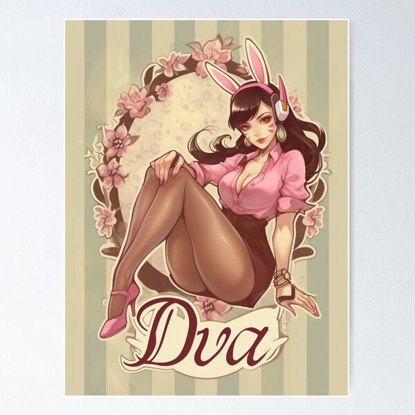 "Pinup Dva" Poster for Sale by WaifuDreamland | Redbubble