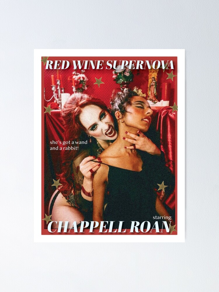 "Red Wine Supernova By Chappell Roan Movie Poster" Poster for Sale by ...