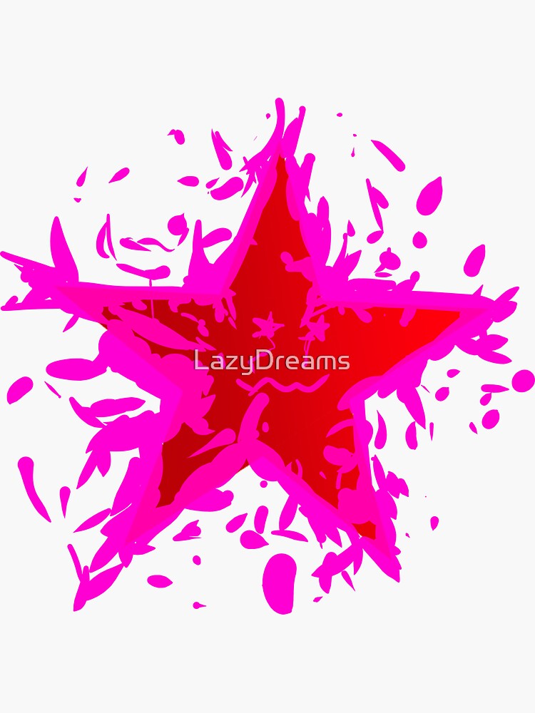 "Star splatter" Sticker for Sale by LazyDreams | Redbubble