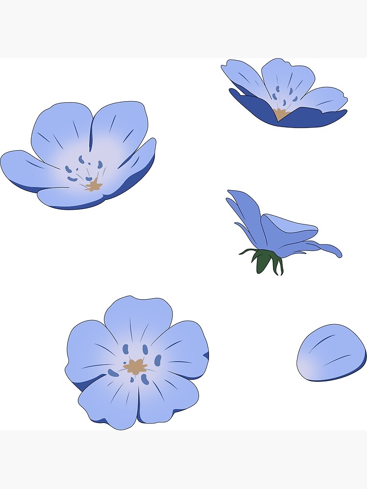 "Blue moon flower Himmel favorite flower Frieren" Poster for Sale by ...