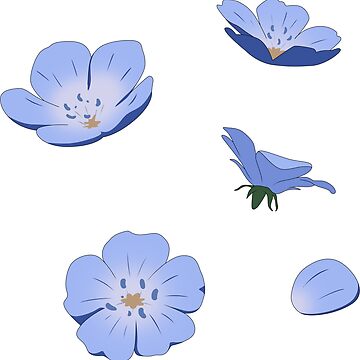 "Blue moon flower Himmel favorite flower Frieren" Sticker for Sale by ...