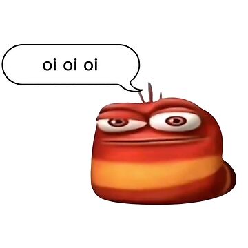 "Red Larva oi oi oi meme" Poster for Sale by killzak | Redbubble