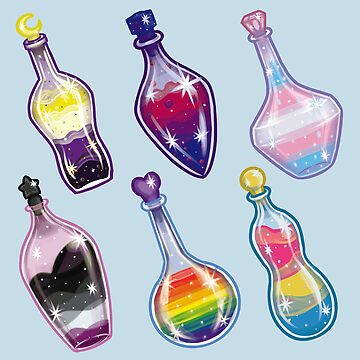 "Pride Potion Full Set" Sticker for Sale by Carolyn-Design | Redbubble
