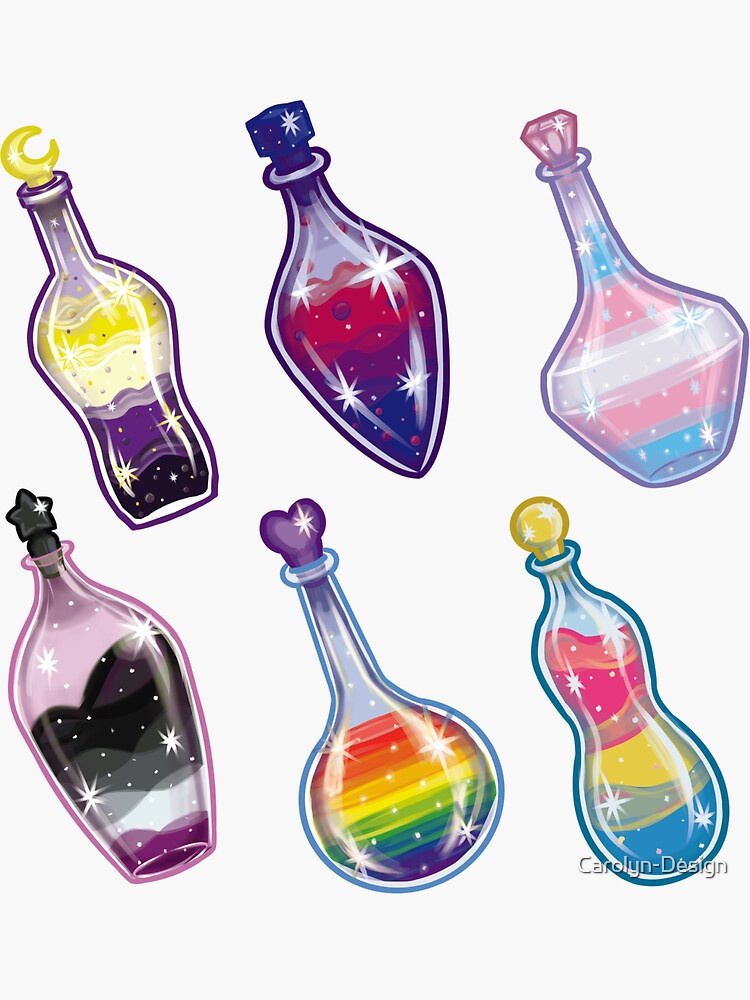 Pride Potion Full Set Sticker For Sale By Carolyn Design Redbubble