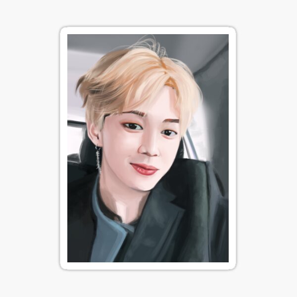 "Jimin" Sticker for Sale by yuniizu | Redbubble