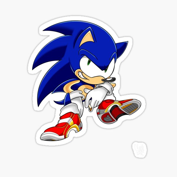 "Smoking Sonic" Sticker for Sale by ShadyzDoodleDen | Redbubble