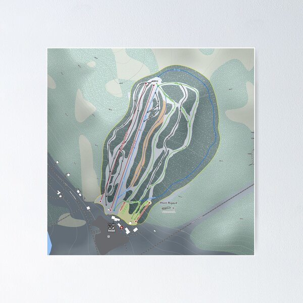 "Mont Rigaud Resort Trail Map" Poster for Sale by mapsynergy | Redbubble