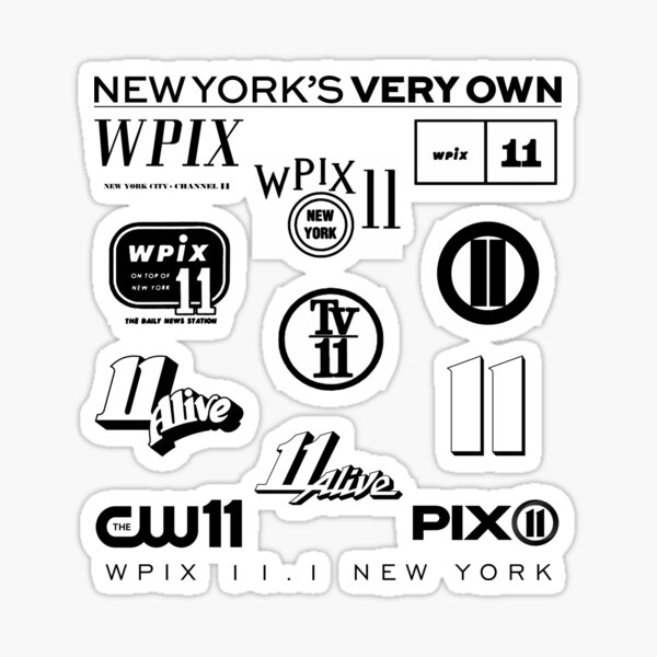 "WPIX Logo History" Sticker for Sale by roblives4love | Redbubble
