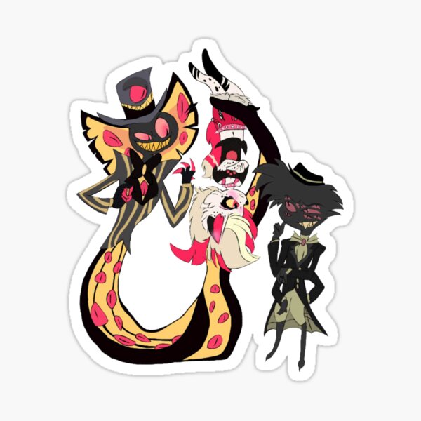 "Sir Pentious - Hazbin Hotel" Sticker for Sale by Aqsa-manzoor | Redbubble