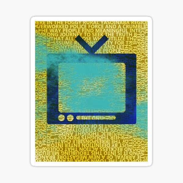 "Fogbound Television - Inspired by Persona 4" Sticker for Sale by ...