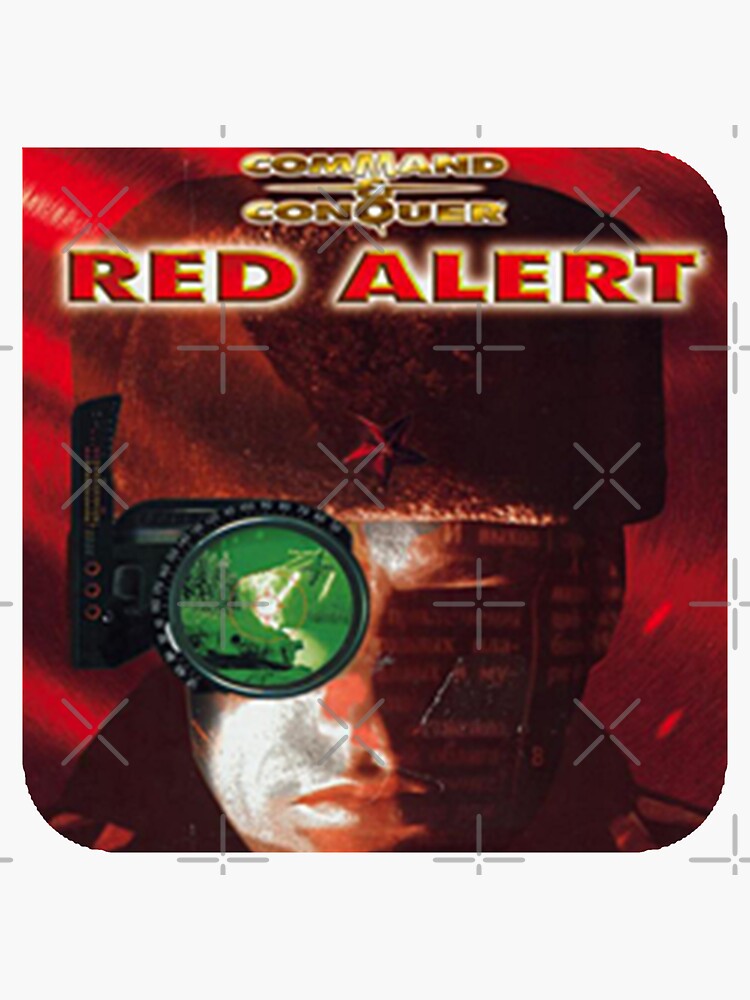 "Command and Conquer Red Alert Sticker" Sticker for Sale by MammothTank ...