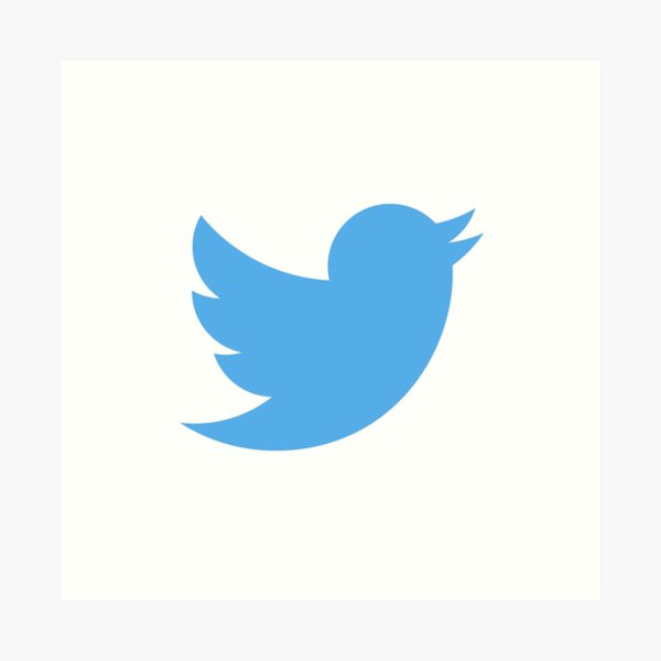 "Twitter Logo" Art Print by AveyIsWeird | Redbubble