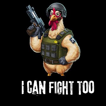 "Faceit Csgo Chicken Fighter - I can Fight Too" Sticker for Sale by ...