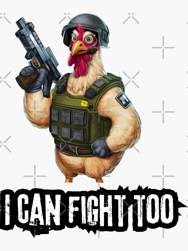 "Faceit Csgo Chicken Fighter - I can Fight Too" Sticker for Sale by ...