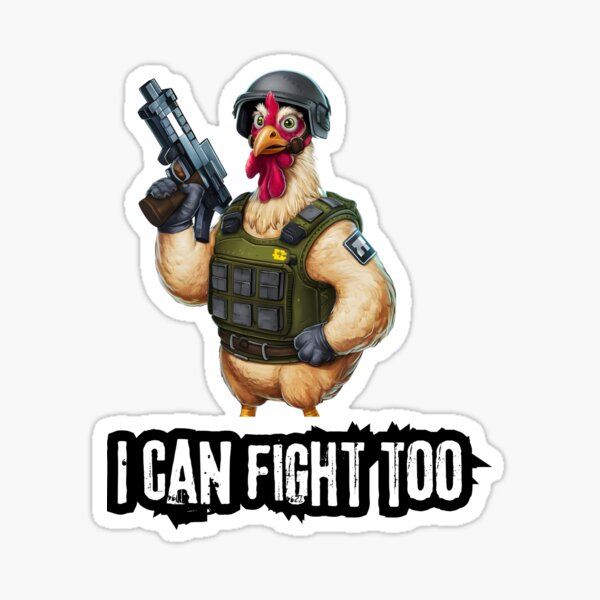 "Faceit Csgo Chicken Fighter - I can Fight Too" Sticker for Sale by ...