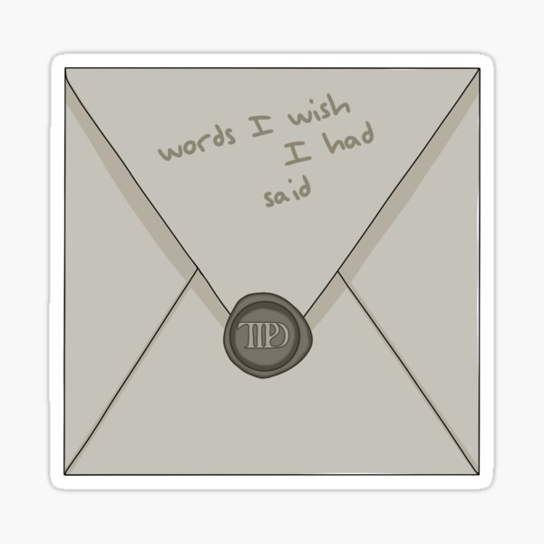 "TTPD letter" Sticker for Sale by saradgate | Redbubble