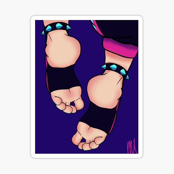 "Juri Han Feet" Sticker for Sale by MayaUprising | Redbubble