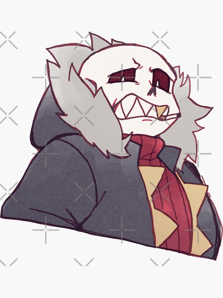 "Underfell Sans" Sticker for Sale by WAVE-nine | Redbubble