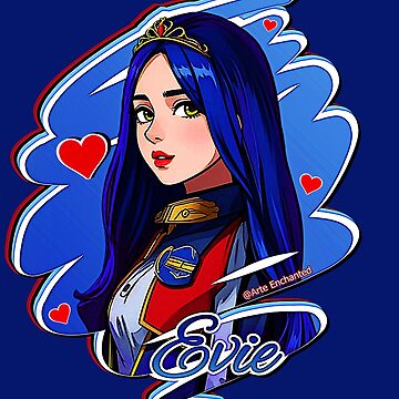 "Evie Blue Princess - Descendants 3 Manga Anime Cartoon Pop Art Style ...