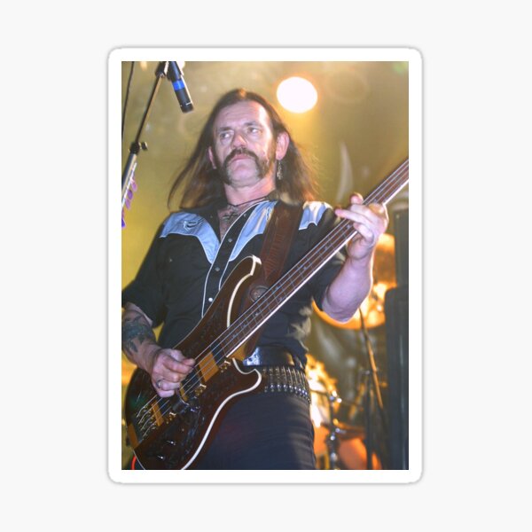 "Lemmy Kilmister - Photograph" Sticker for Sale by ConcertImages ...