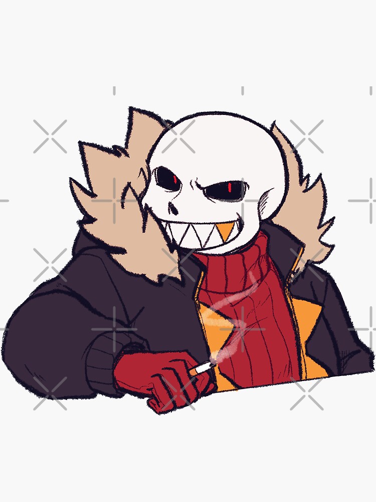 "Underfell Sans 2" Sticker for Sale by WAVE-nine | Redbubble