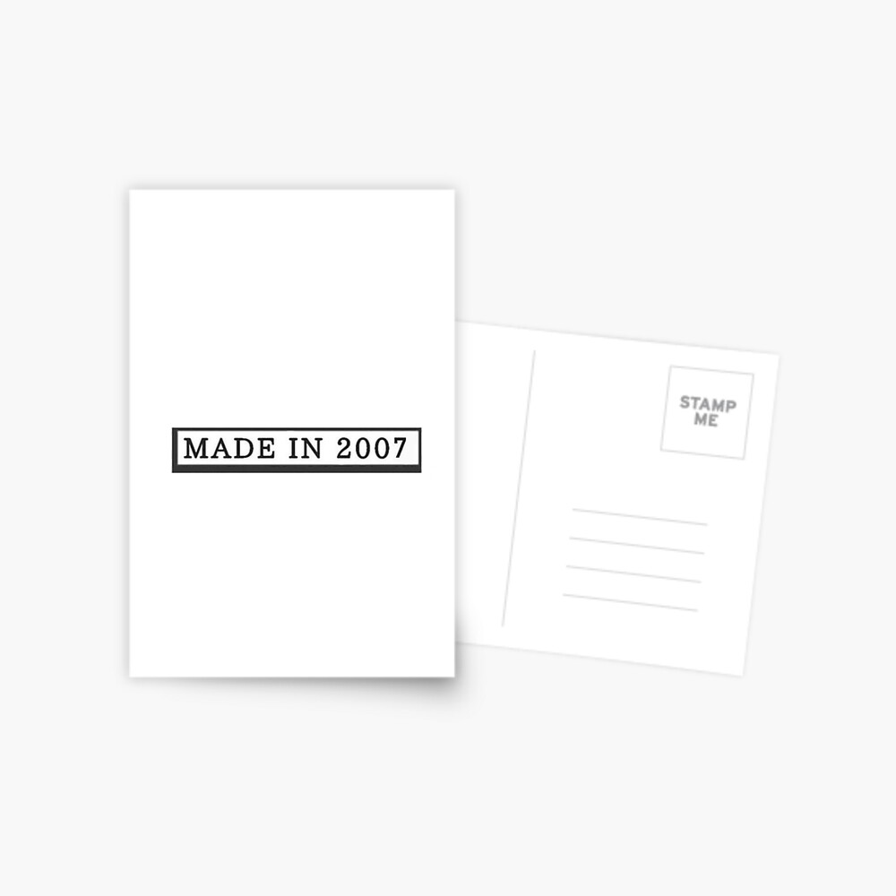"Made in 2007" Sticker for Sale by ・ plantswithk ・ | Redbubble