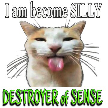 "Oppenheimer silly cat meme" Sticker for Sale by Esmeraldas2 | Redbubble