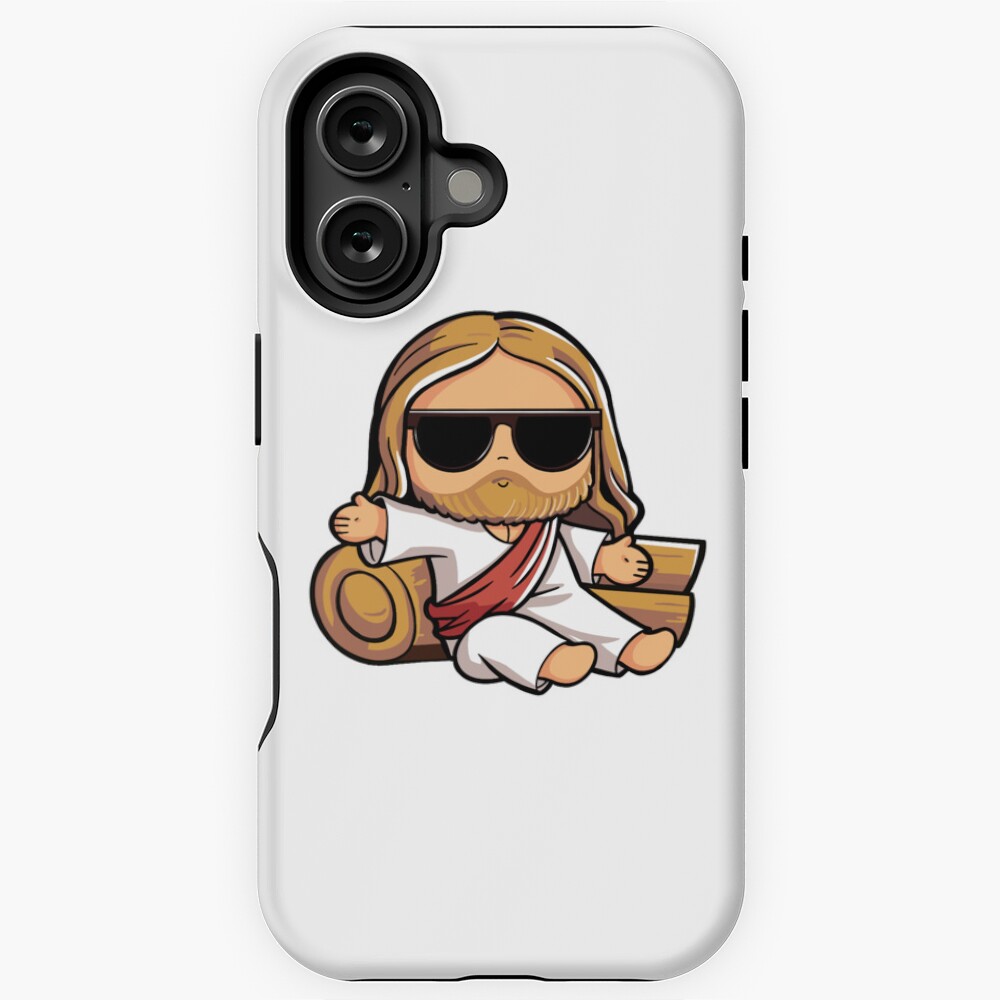"Jesus chilling out" Sticker for Sale by btwjulis | Redbubble