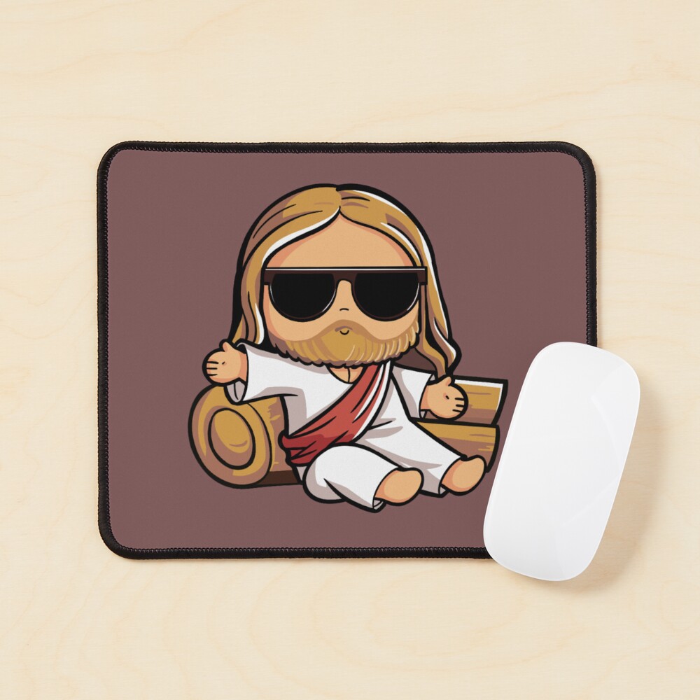 "Jesus chilling out" Sticker for Sale by btwjulis | Redbubble