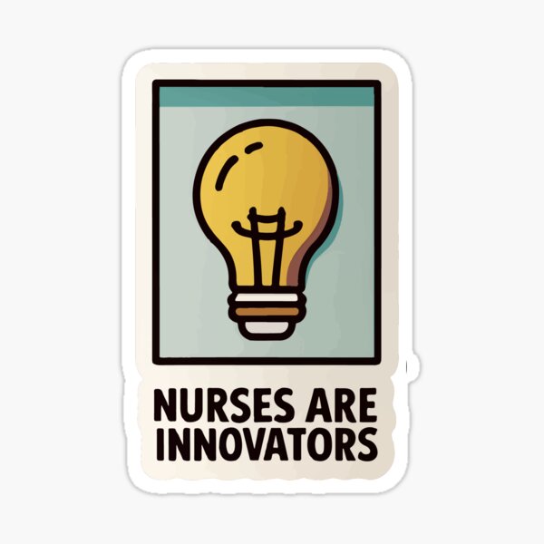 "Nurses are Innovators - Medical Idea Bulb Design" Sticker for Sale by ...